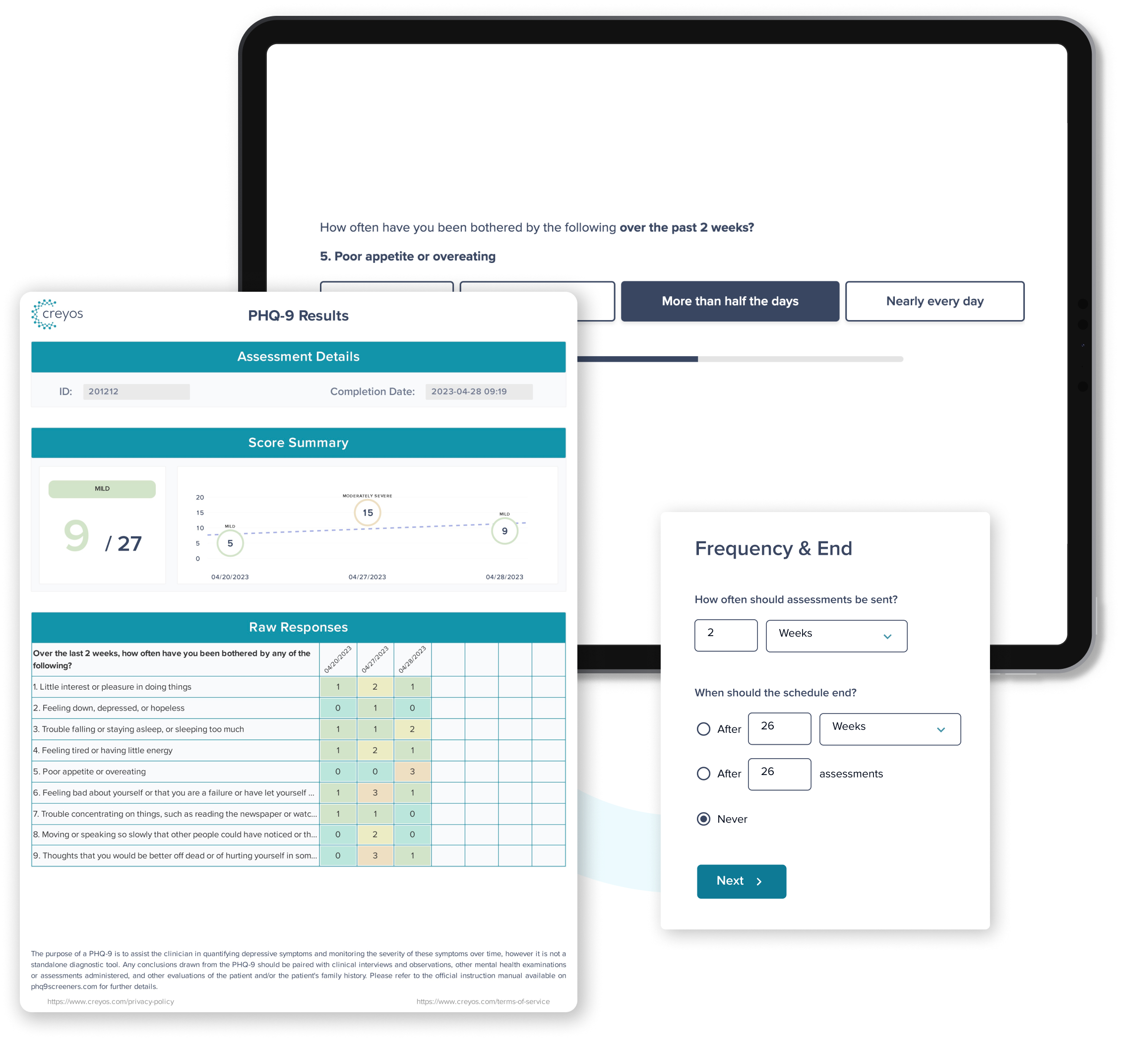 Creyos | Behavioral Health Questionnaires