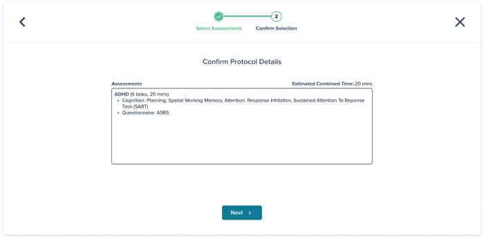 Creyos ADHD Assessment: A Clinical Protocol and Automated Report