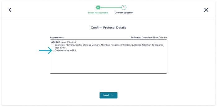 Creyos ADHD Assessment: A Clinical Protocol and Automated Report
