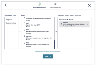 What is the IQCODE Measure for Cognitive Decline?