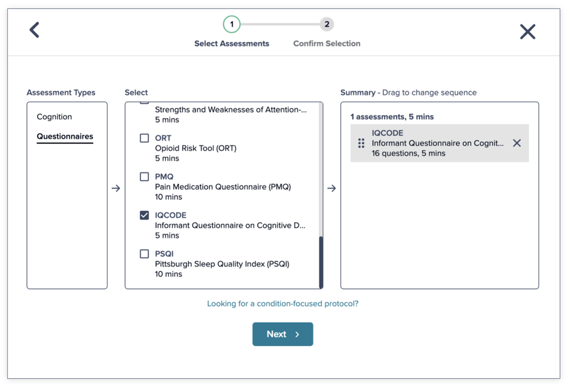 What is the IQCODE Measure for Cognitive Decline?