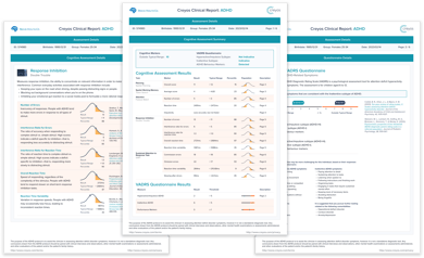 The Creyos ADHD Cognitive Assessment and Automated Report